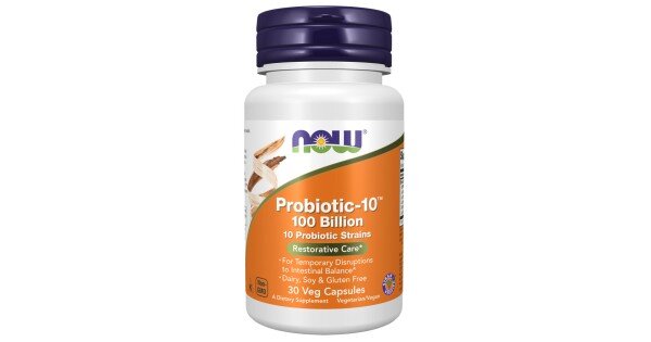 PROBIOTIC-10 100 Billion, NOW Foods - 30 Capsule vegetale